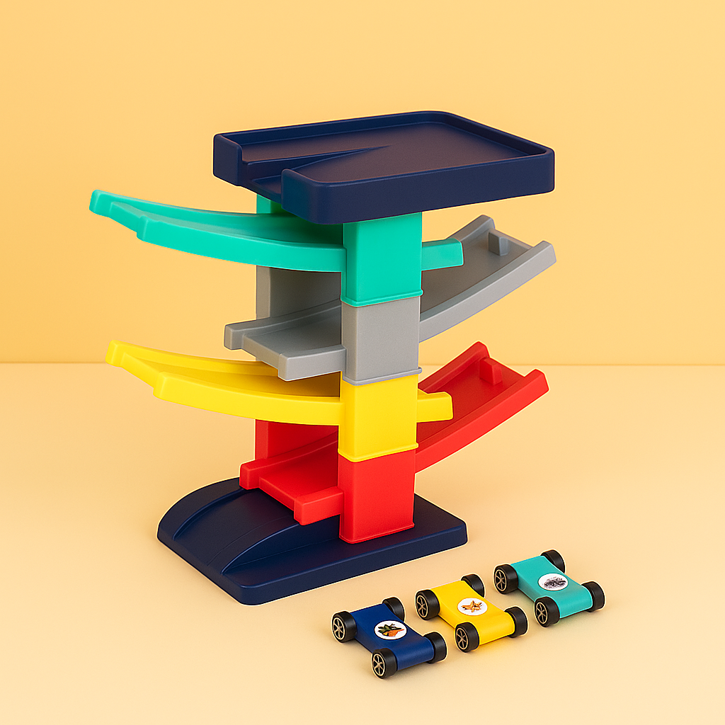 Race Track Ramp Toy Car Playset for Kids Educational Gliding Racing ...